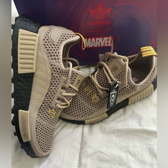 adidas | Shoes | Adidas Marvel X Nmdr Trail Groot Sz 6 | Poshmark
